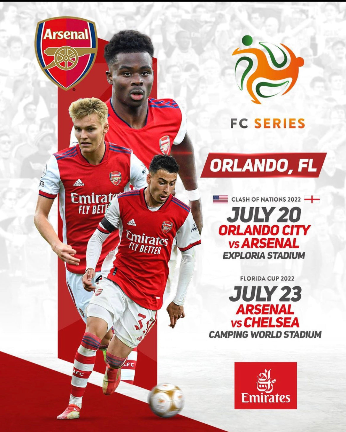 Arsenal are coming to the USA this JULY! – Fuse Soccer